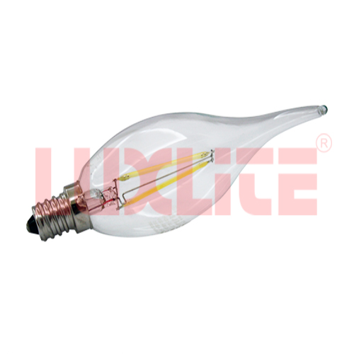 BOMBILLO C35 LED FIL. 2W E12 2700K - Eureka502