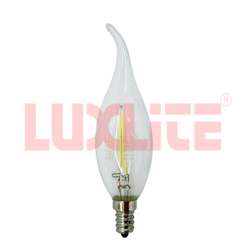 BOMBILLO C35 LED FIL. 2W E12 2700K - Eureka502