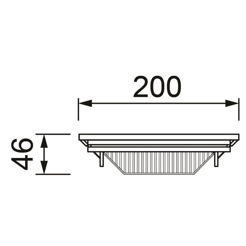 LAMP EMPOTRABLE CUADRAD 24W 6400K A - Eureka502
